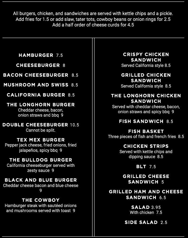 Longhorns Burger House – We Hope You Are Hungry